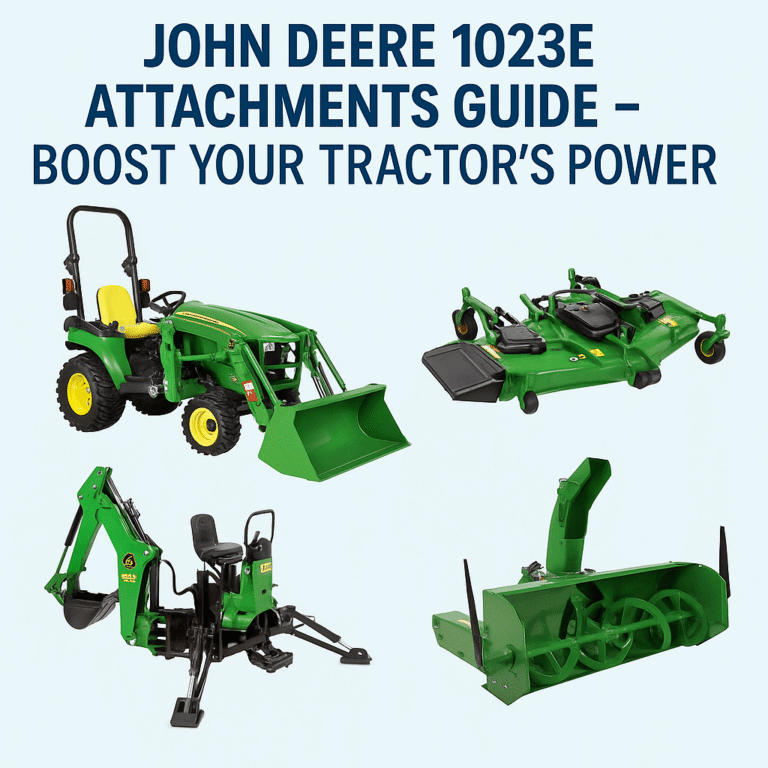 John Deere 1023E Attachments Guide – Best Implements 2025